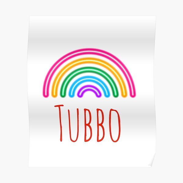 " rainbow tubbo" Poster by bestizeyy | Redbubble