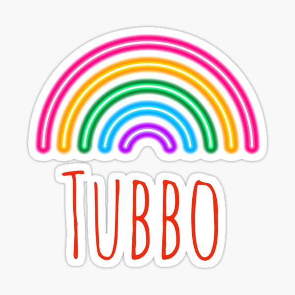 " rainbow tubbo" Sticker by bestizeyy | Redbubble