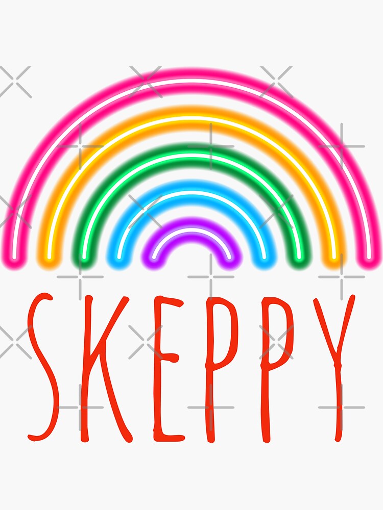 "rainbow skeppy" Sticker by bestizeyy | Redbubble