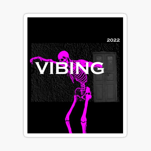 "Pink skeleton" Sticker by NayelvUwU | Redbubble