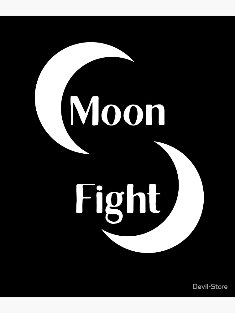 "Moon Fight " Poster for Sale by Devil-Store | Redbubble
