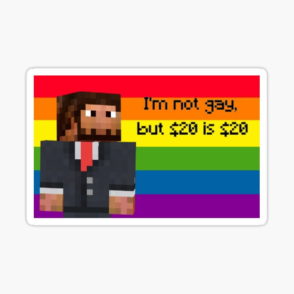 "Jschlatt Twenty Dollars" Sticker by Cowbog | Redbubble