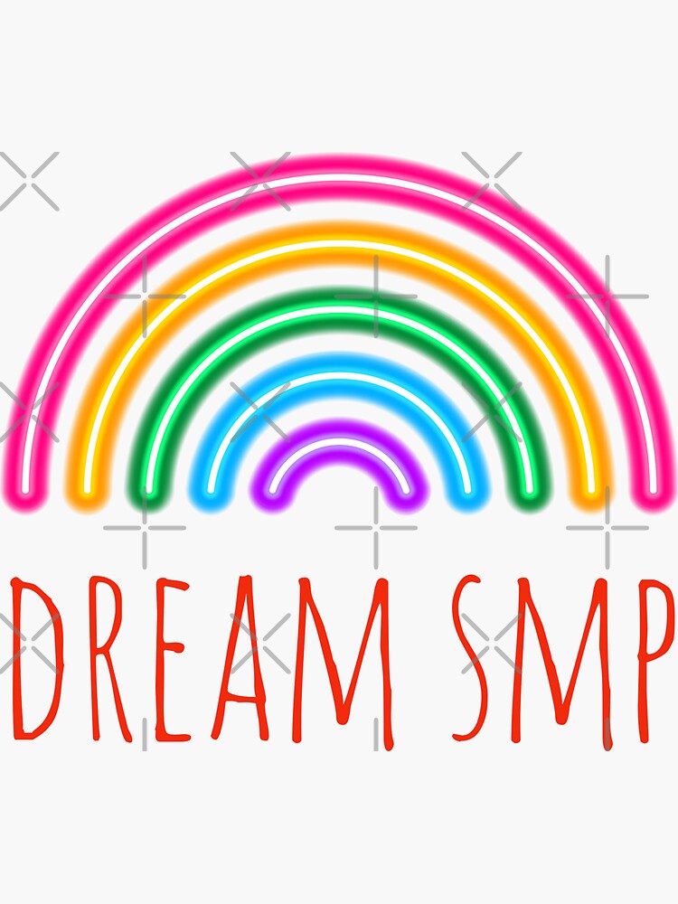 "rainbow dream smp " Sticker by bestizeyy | Redbubble