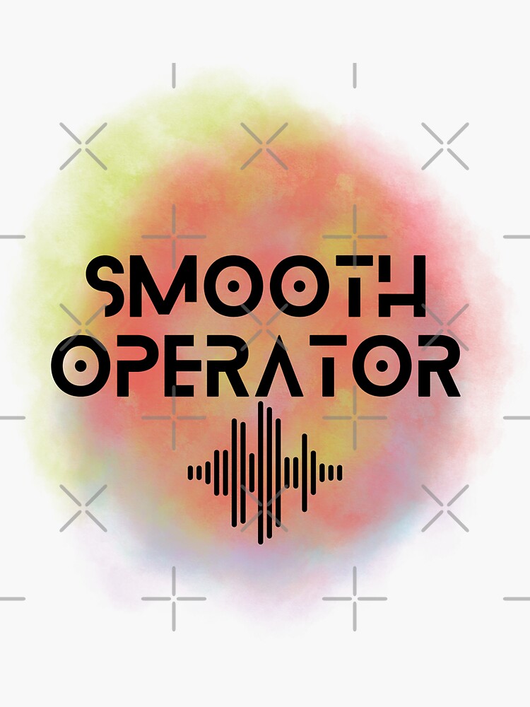 "Smooth Operator" Sticker by sasred7 | Redbubble