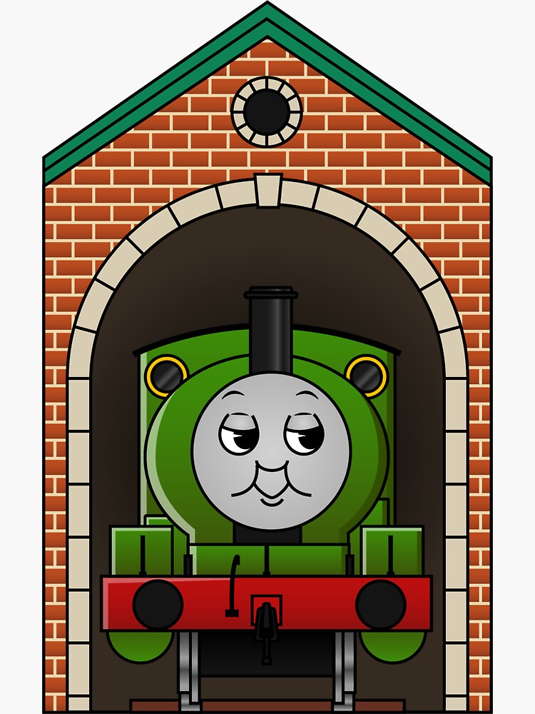 "Percy's Shed (Smug)" Sticker for Sale by WestieMerch | Redbubble