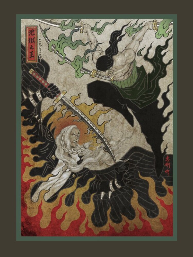 "Wano War King Zoro Chinese Style" Essential T-Shirt by TonySartist ...