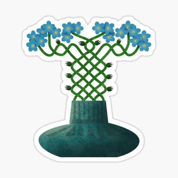"Forget-me-knot" Sticker by bentordinary | Redbubble