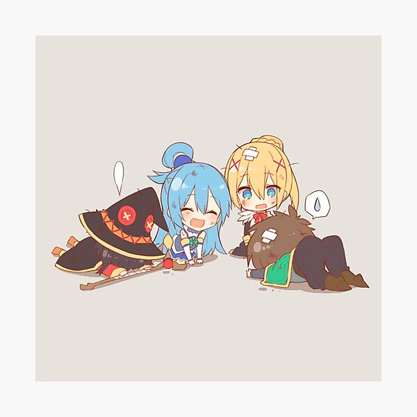 "Konosuba Chibi" Photographic Print for Sale by oxLeinadxo | Redbubble
