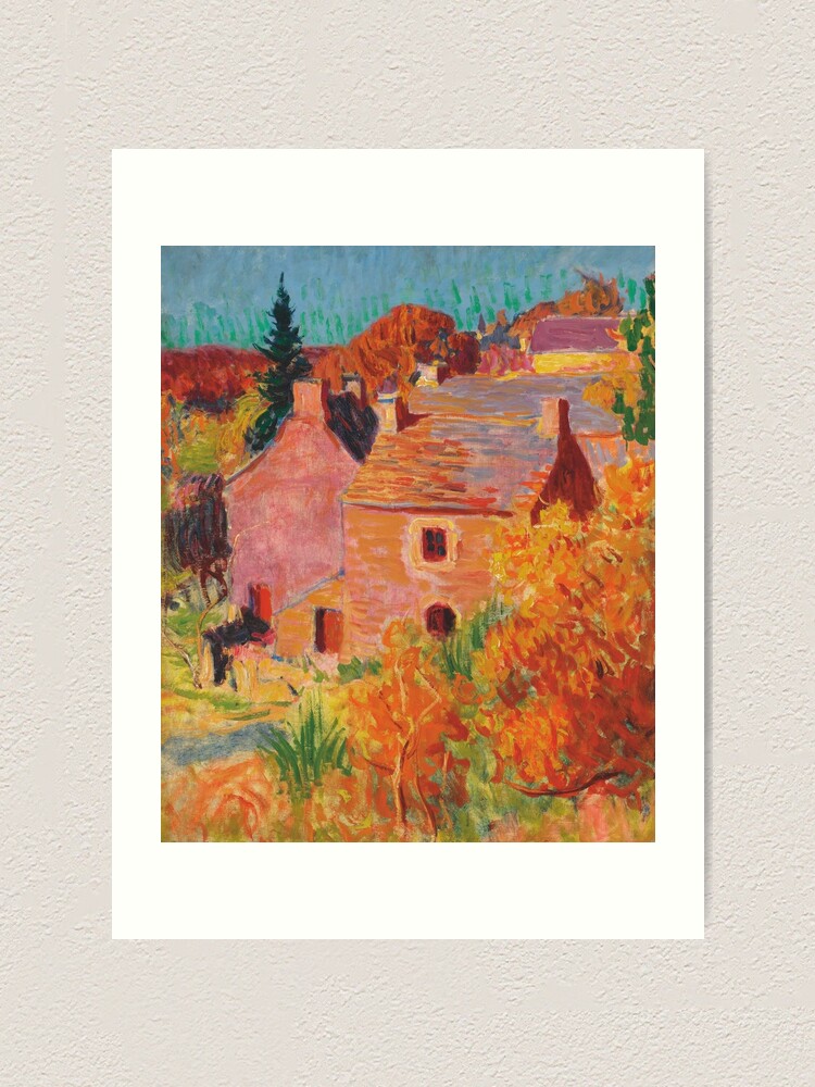 "Red houses in Pont-Aven, 1895 - Roderic O'Conor" Art Print for Sale by ...