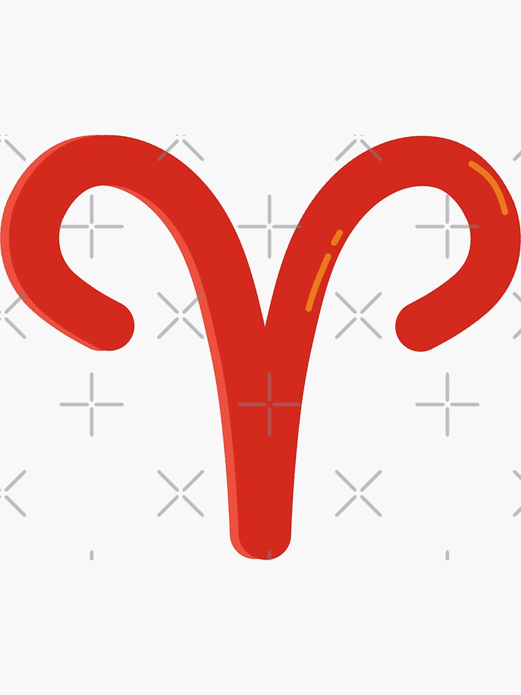 "Aries Symbol" Sticker for Sale by golleee | Redbubble