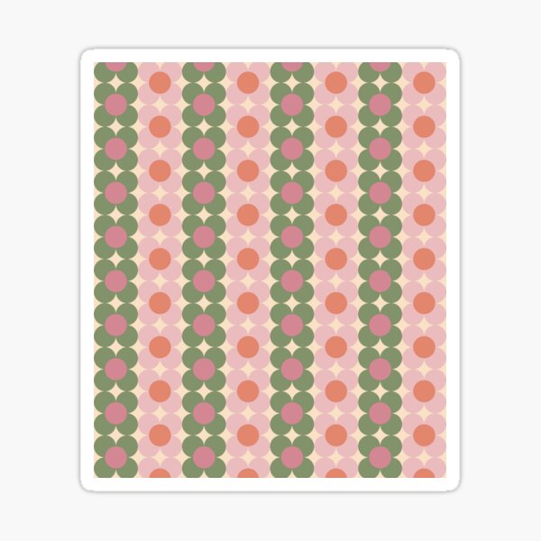 "60s Vintage Retro Daisy Flower Pattern" Sticker by VintageRetroDep ...
