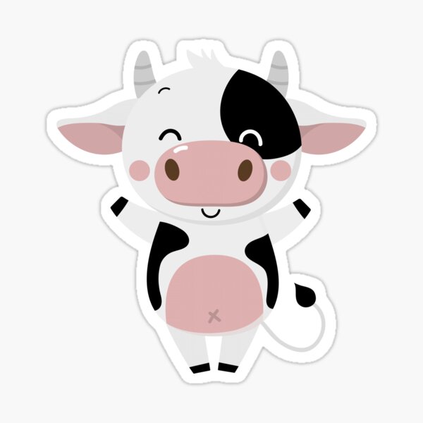 "Mini cow " Sticker by Abdou-art1 | Redbubble