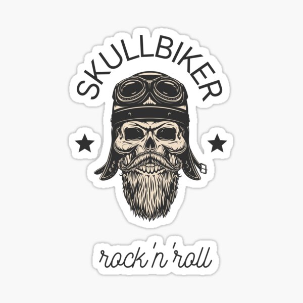 "Biker" Sticker by xalerchik | Redbubble
