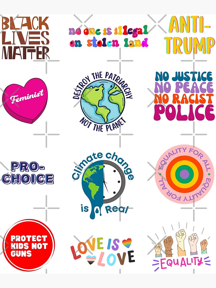 "Liberal Starter stickerpack" Poster for Sale by SkiniB | Redbubble