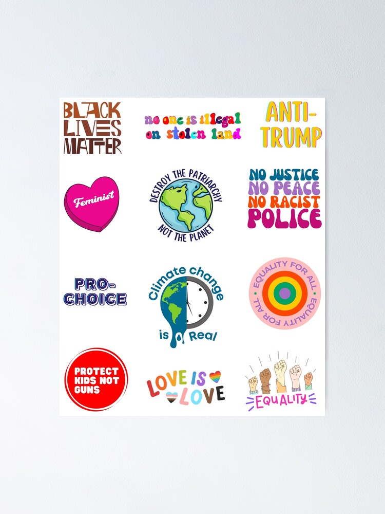 "Liberal Starter stickerpack" Poster for Sale by SkiniB | Redbubble