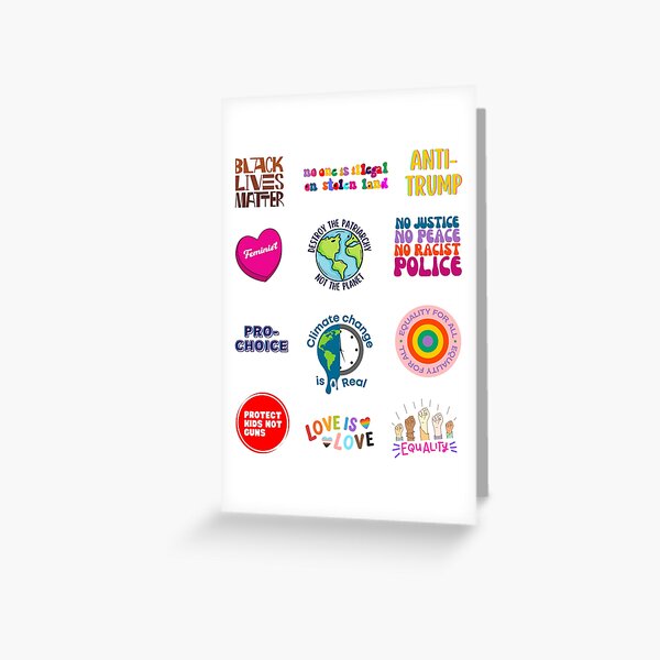 "Liberal Starter stickerpack" Greeting Card for Sale by SkiniB | Redbubble