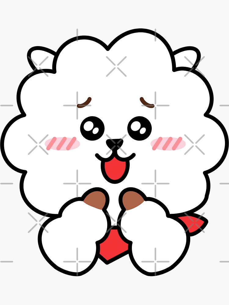 "bt21 rj sticker " Sticker for Sale by geazymerch | Redbubble
