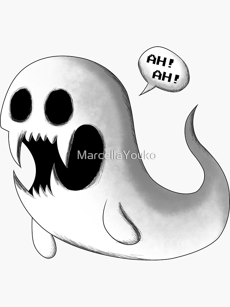 "Fat spectre" Sticker for Sale by MarcellaYouko | Redbubble