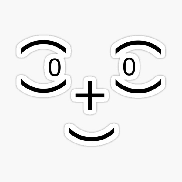 "Face of mathematics symbols, addition and brackets, math smiles ...