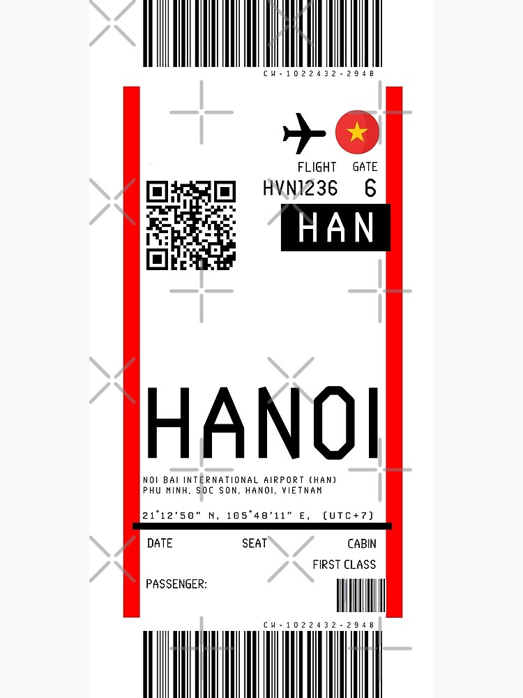 "Hanoi Noi Bai International Airport (HAN) Boarding Pass rickrolled ...