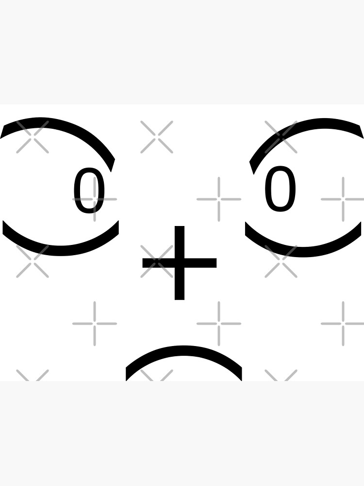 Face of mathematics symbols, addition and brackets, math humor Premium ...