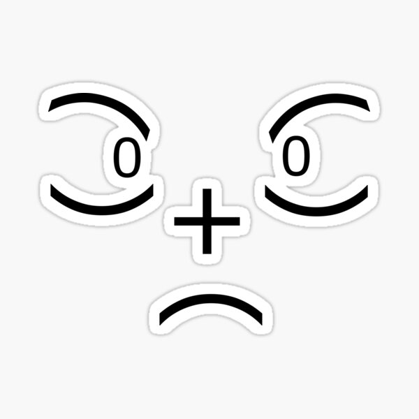 "Face of mathematics symbols, addition and brackets, math humor ...