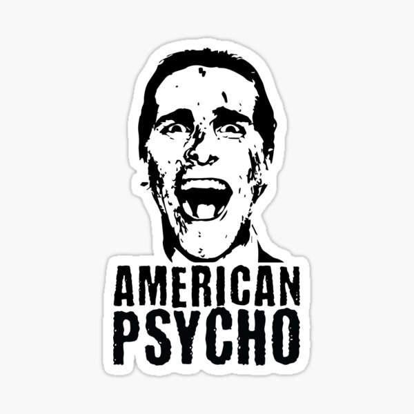 "American Psycho" Sticker by ElysianArt | Redbubble