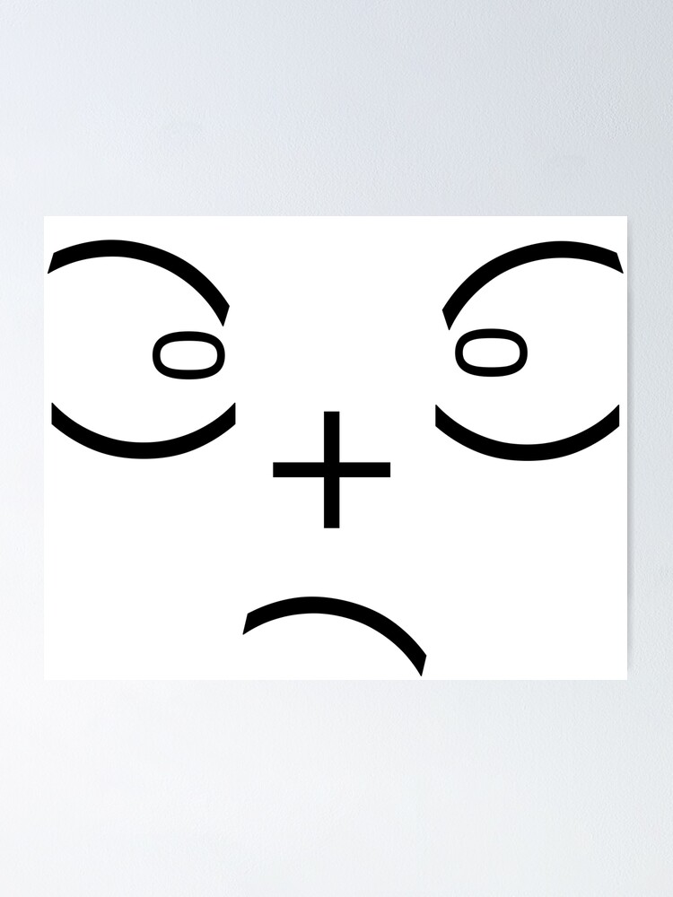 "Frowny Face of mathematics symbols, addition and brackets, math upside ...