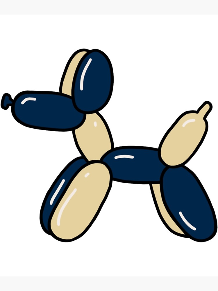Póster «Buff and Blue Balloon Dog - Los colores de la Universidad ...