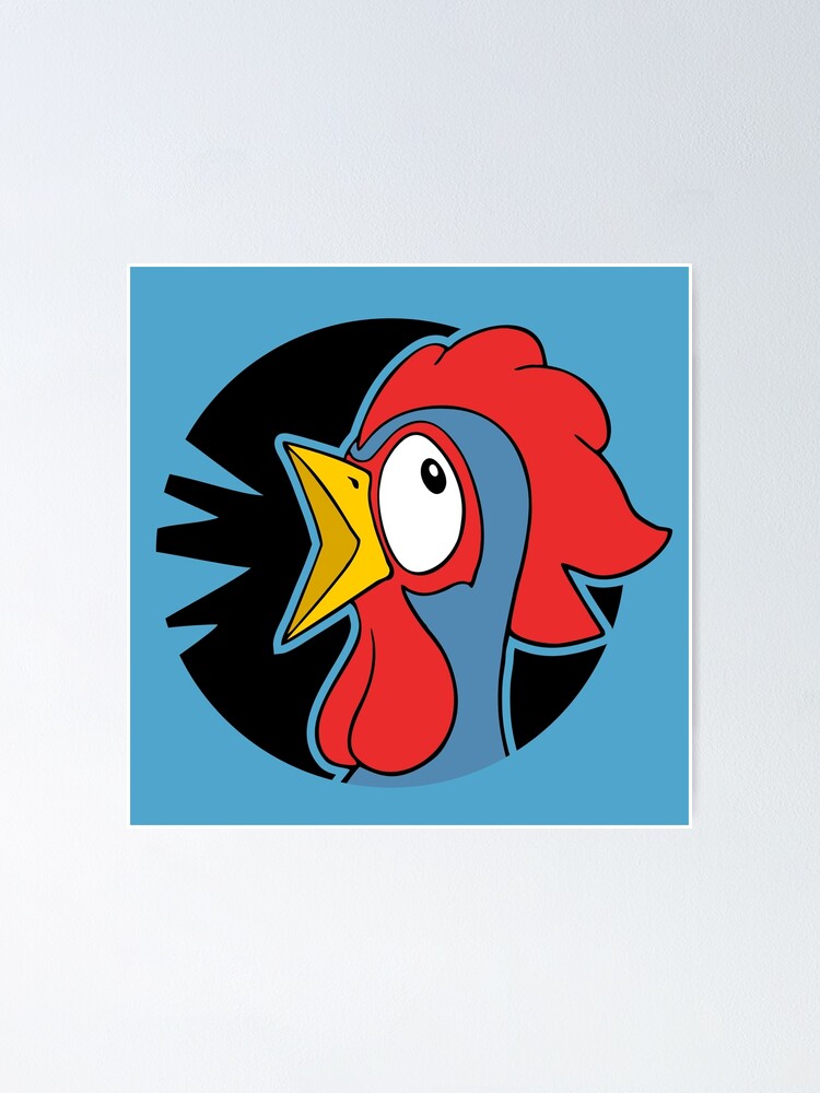 "Anime rooster" Poster for Sale by Lovedigitalart | Redbubble