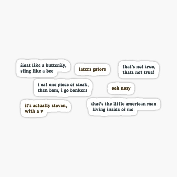 "moonknight steven quote pack" Sticker for Sale by rubeesk8 | Redbubble