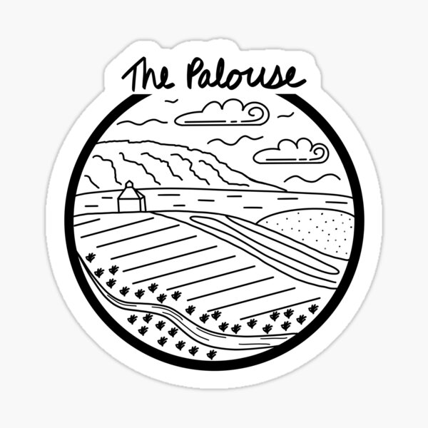 "Palouse design" Sticker by NatureWalkPrint | Redbubble