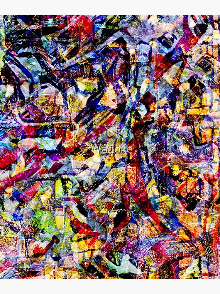 "Urban Clutter cubism abstract art" Poster for Sale by Warjoke | Redbubble