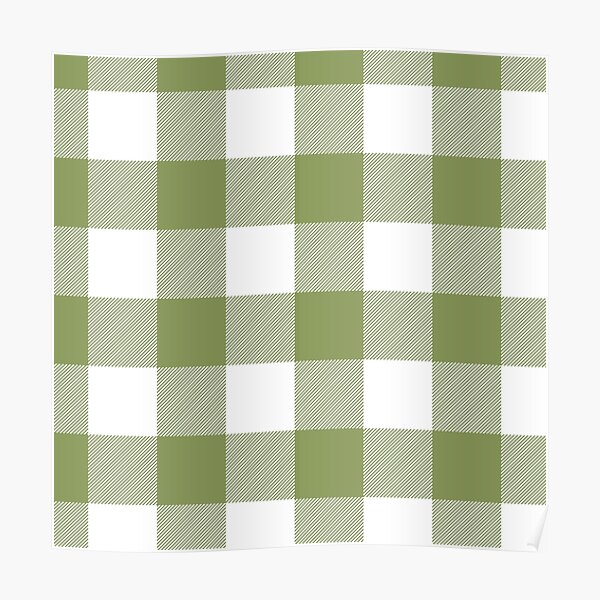 "Classic Sage Green Buffalo Plaid Pattern ,Green Buffalo Check,Flannel ...