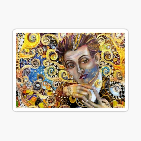 "Egon Knows Klimt" Sticker by almalee | Redbubble