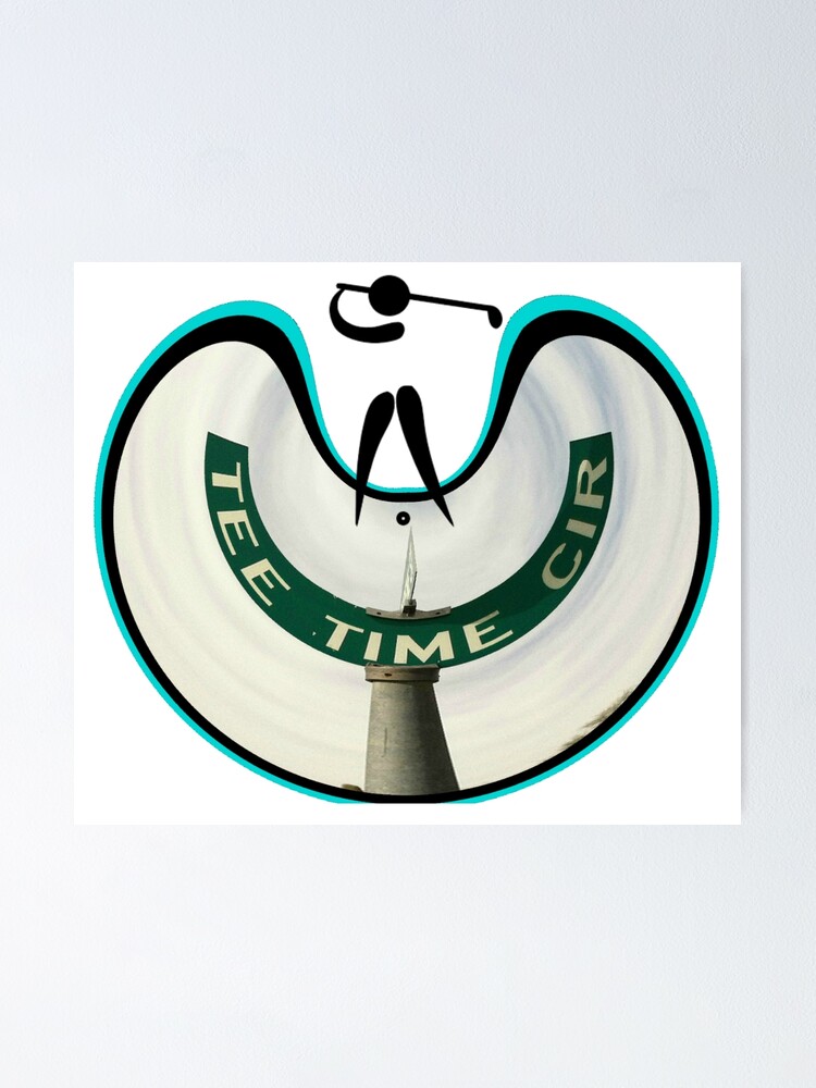 "Tee Time Circle" Poster by asphaltimages | Redbubble
