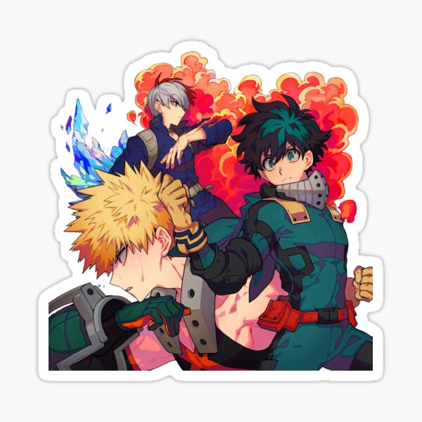 "My Hero Academia Trio " Sticker by dolkendodit | Redbubble