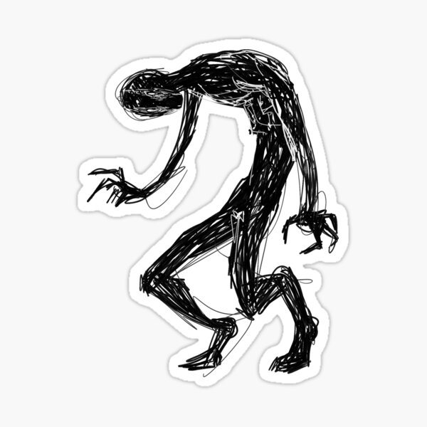 "Creepy Lanky Guy" Sticker by lakestephan | Redbubble