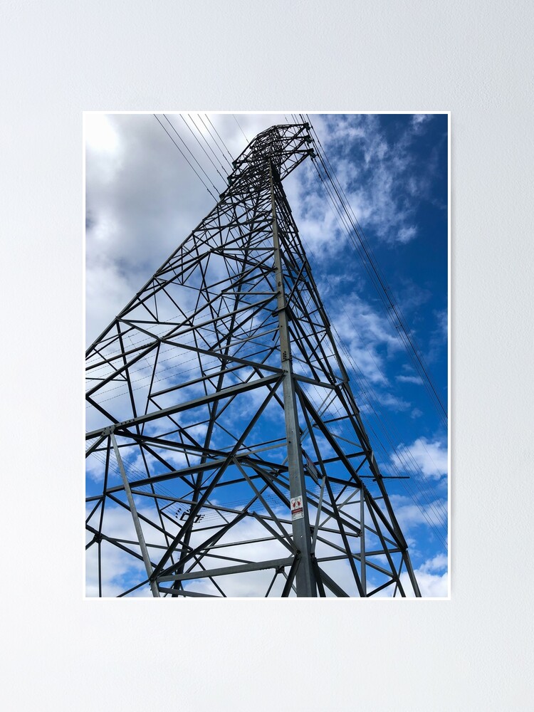 "Power Pylon" Poster for Sale by urbanfragments | Redbubble
