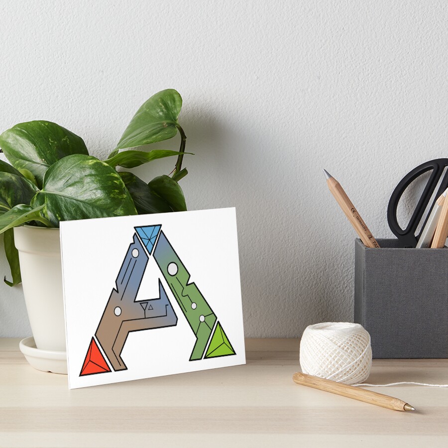 "Ark Survival Evolved Logo Cartoon" Art Board Print by CactusSands ...