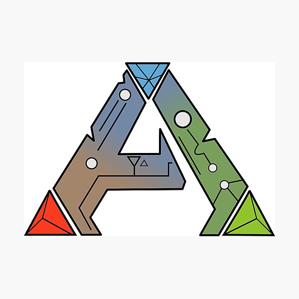 "Ark Survival Evolved Logo Cartoon" Photographic Print for Sale by ...