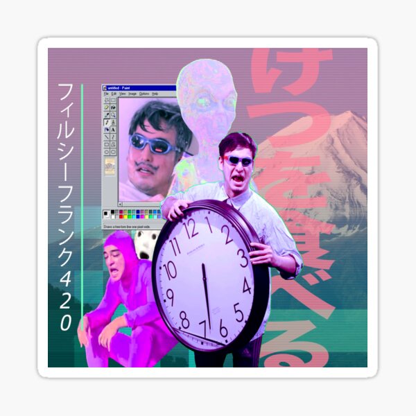 "Filthy frank" Sticker for Sale by pollynov | Redbubble