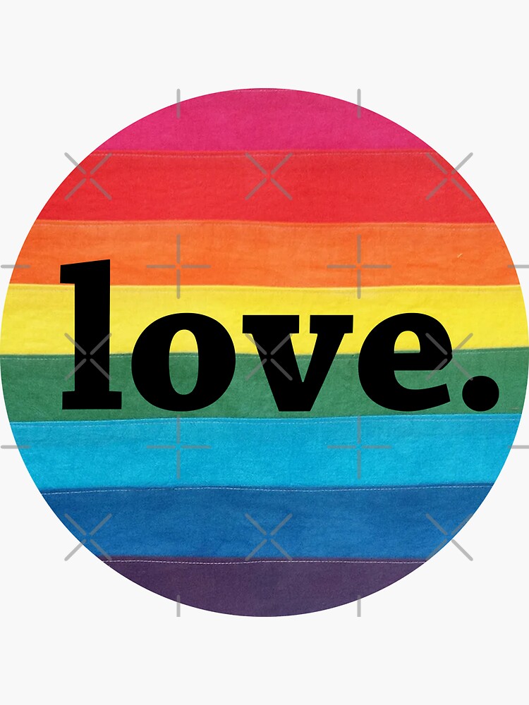 "Pride Sticker LGBT Rainbow Love is Love Laptop Hydro Stickers" Sticker ...