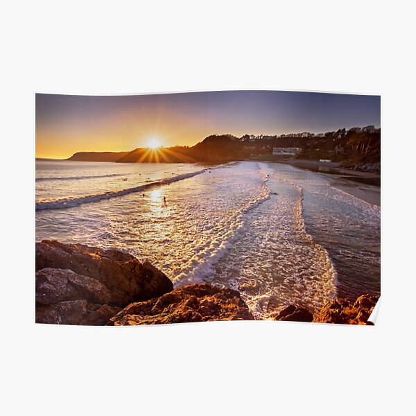 "Caswell Bay, Gower" Poster for Sale by dasantillo | Redbubble