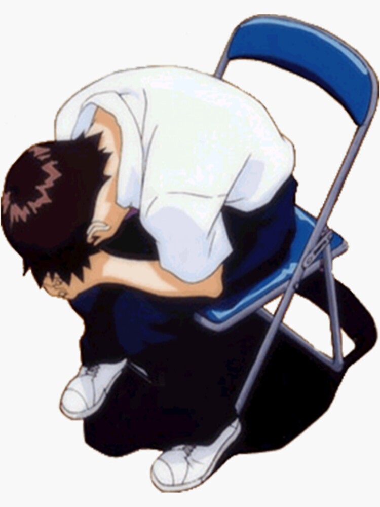 Pegatina «Neon Genesis Evangelion - Shinji llorando esencial.» de ...