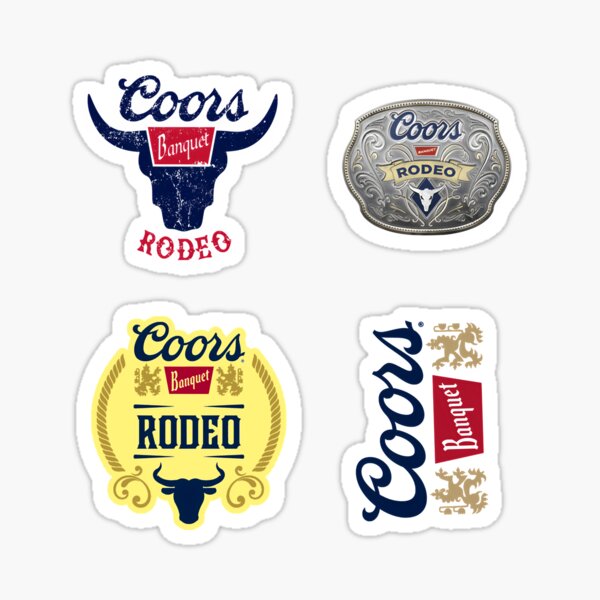 "Coors Banquet Rodeo, Coors Rodeo Beer" Sticker by monicalfmahan ...