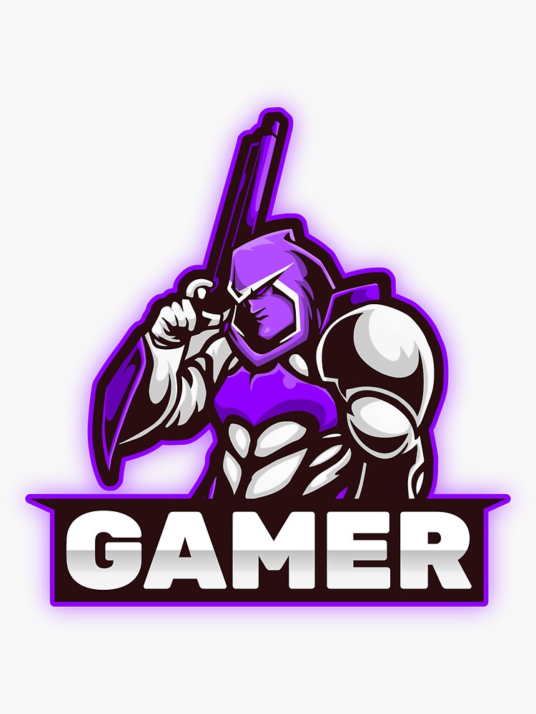 "Gamer with Lonely Shooter" Sticker by PRIVARSHU | Redbubble