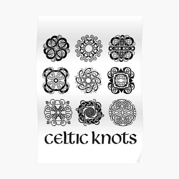 "Keltische ewige Knoten Nordische Volkskunst" Poster von ...