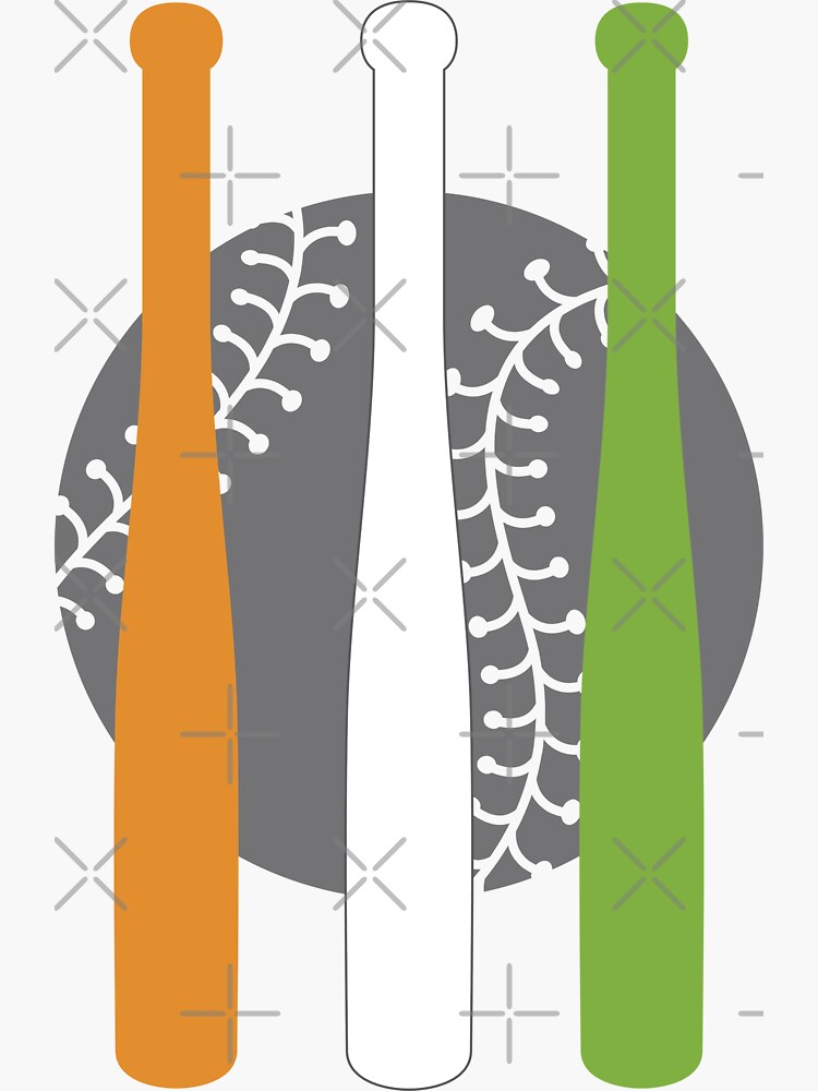 "Indian Baseball Bat Ball Helmet Fan India Flag" Sticker by ...