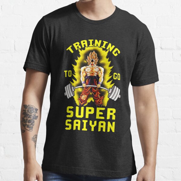 Training To Go Super Saiyan Essential T Shirt By Ghamdijkmati